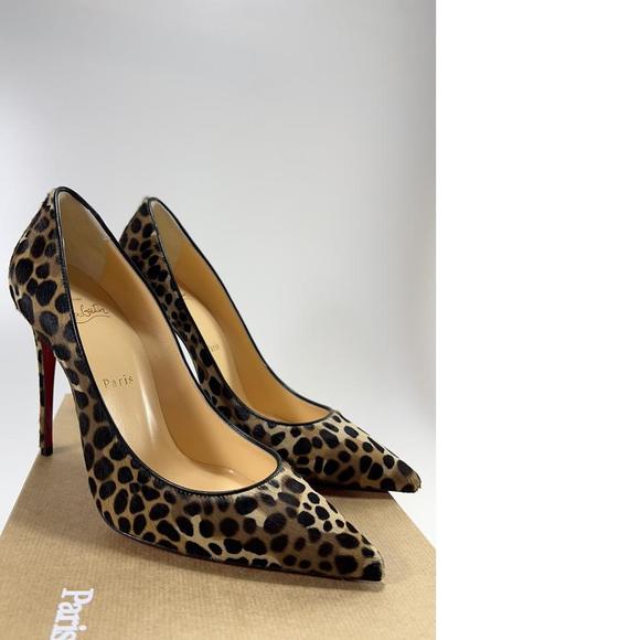 Christian Louboutin | Shoes | Kate 0mm Pony Calf Hair Fur Leopard ...